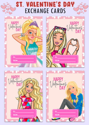 Barbie Valentines Day Cards | Pixavite