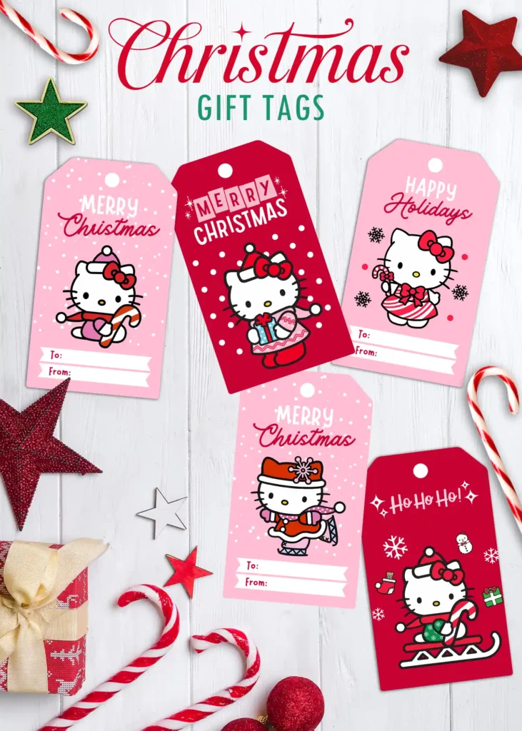 Hello Kitty Christmas Gift Tags | Sweet Hello Kitty Tags