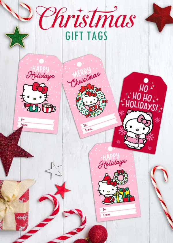 Hello Kitty Christmas Gift Tags | Sweet Hello Kitty Tags
